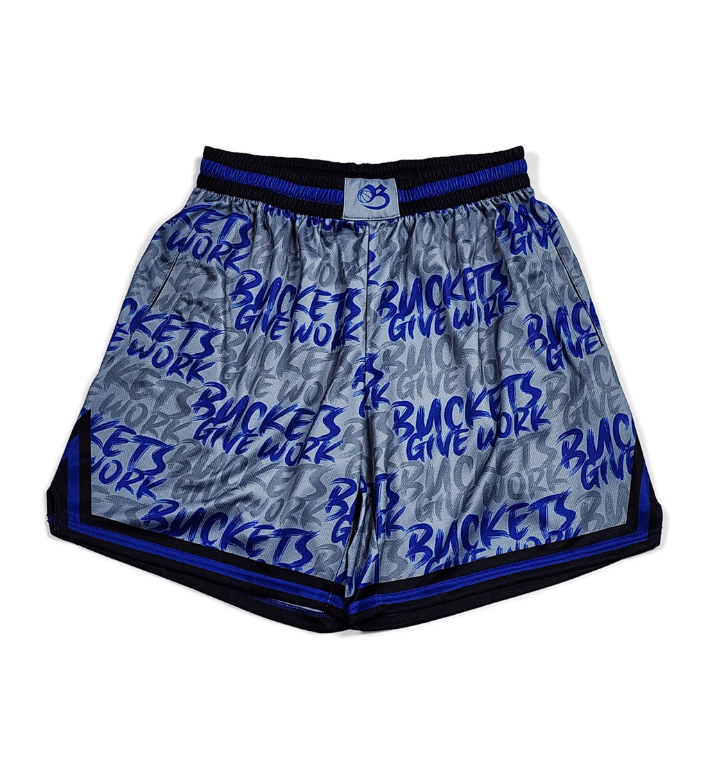 Buckets Brand | Frenzy Shorts *Blue Craze* – Buckets Brand, Inc